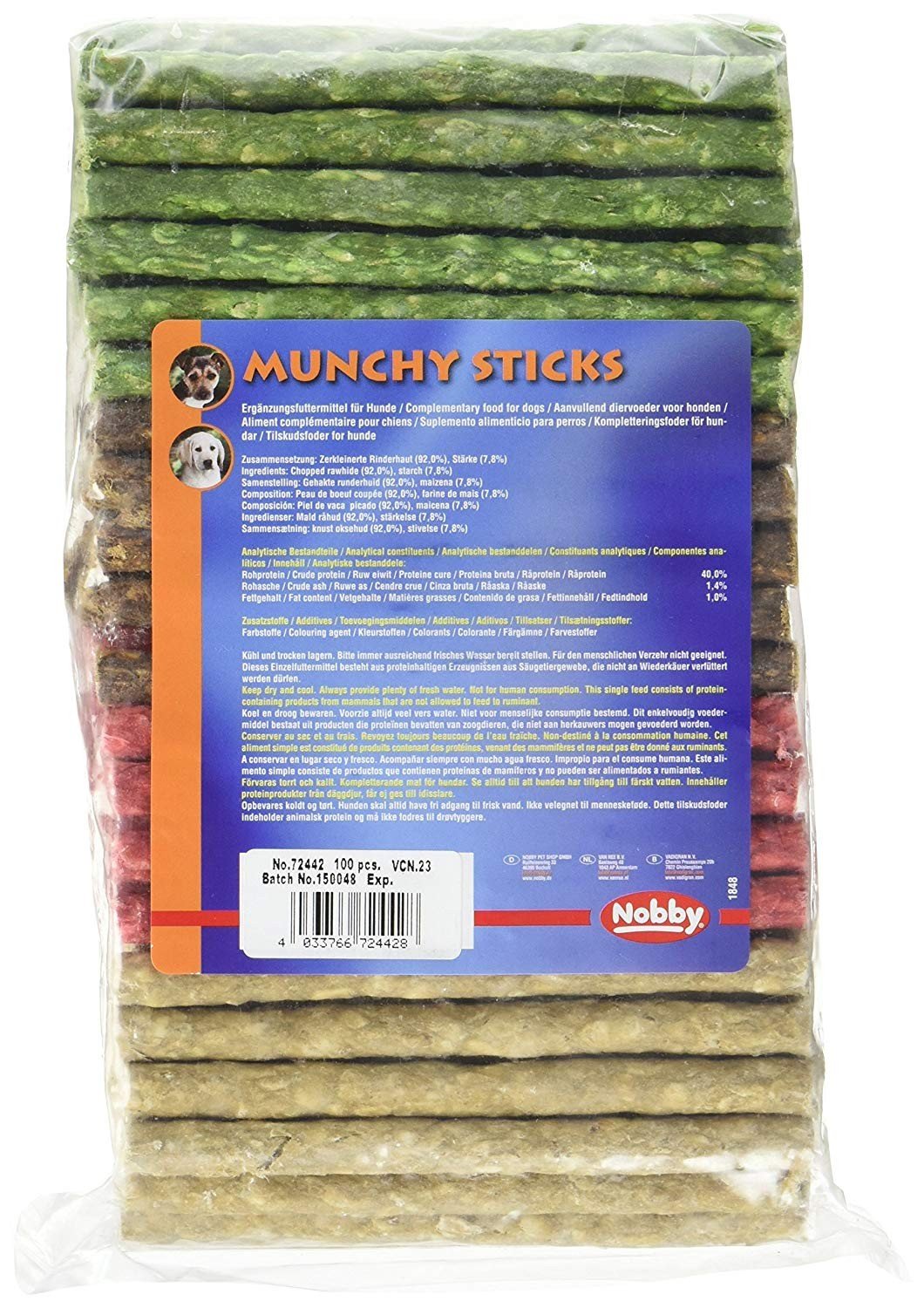 Munchi Sticks Mix 100 stk. - Snacks - Otterup Hobbyfoder ApS